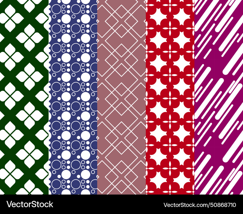 Elegant patterns - 5 designs Royalty Free Vector Image