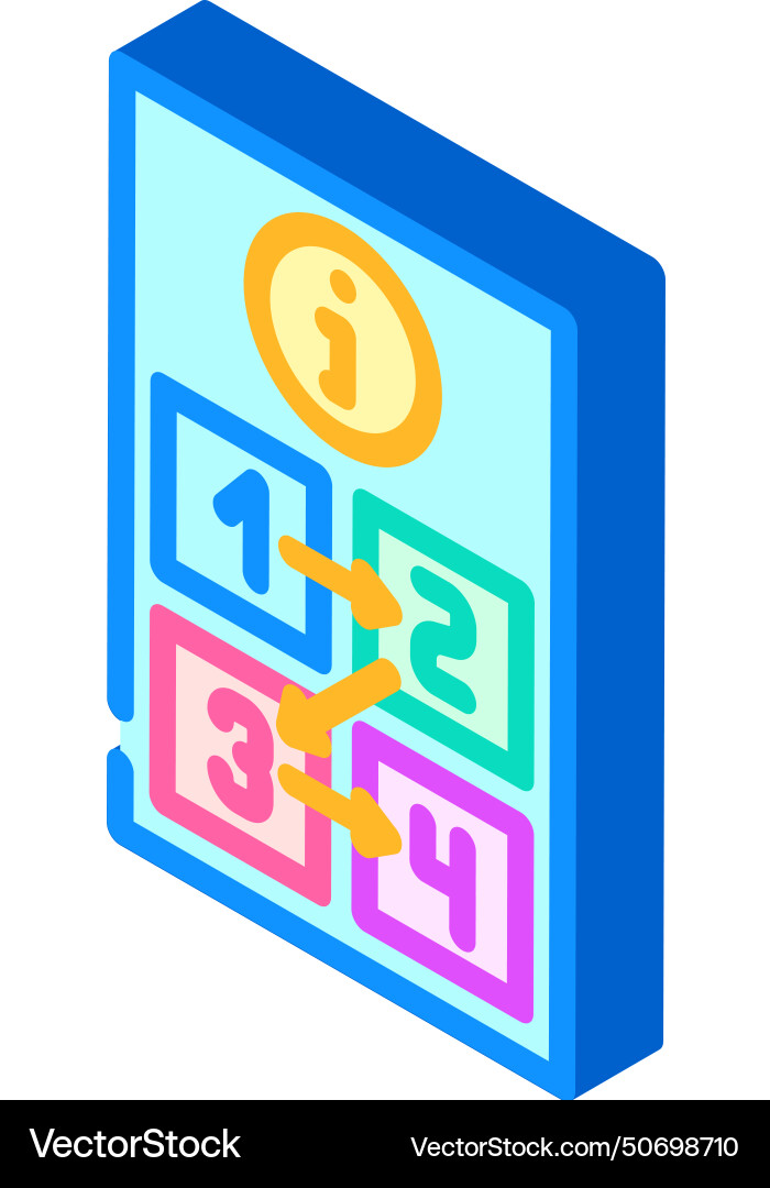 Instruction manuals technical writer isometric Vector Image