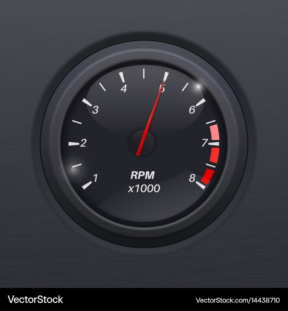 Tachometer schwarzer Messgerät klassischen Autocomputer