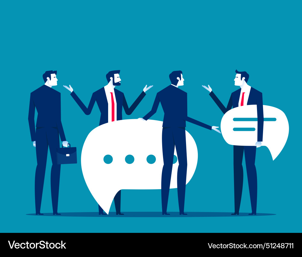 Business meeting teamwork Royalty Free Vector Image