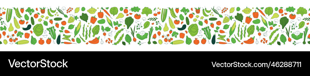 Fresh Farm Produce Pattern Royalty Free Vector Image