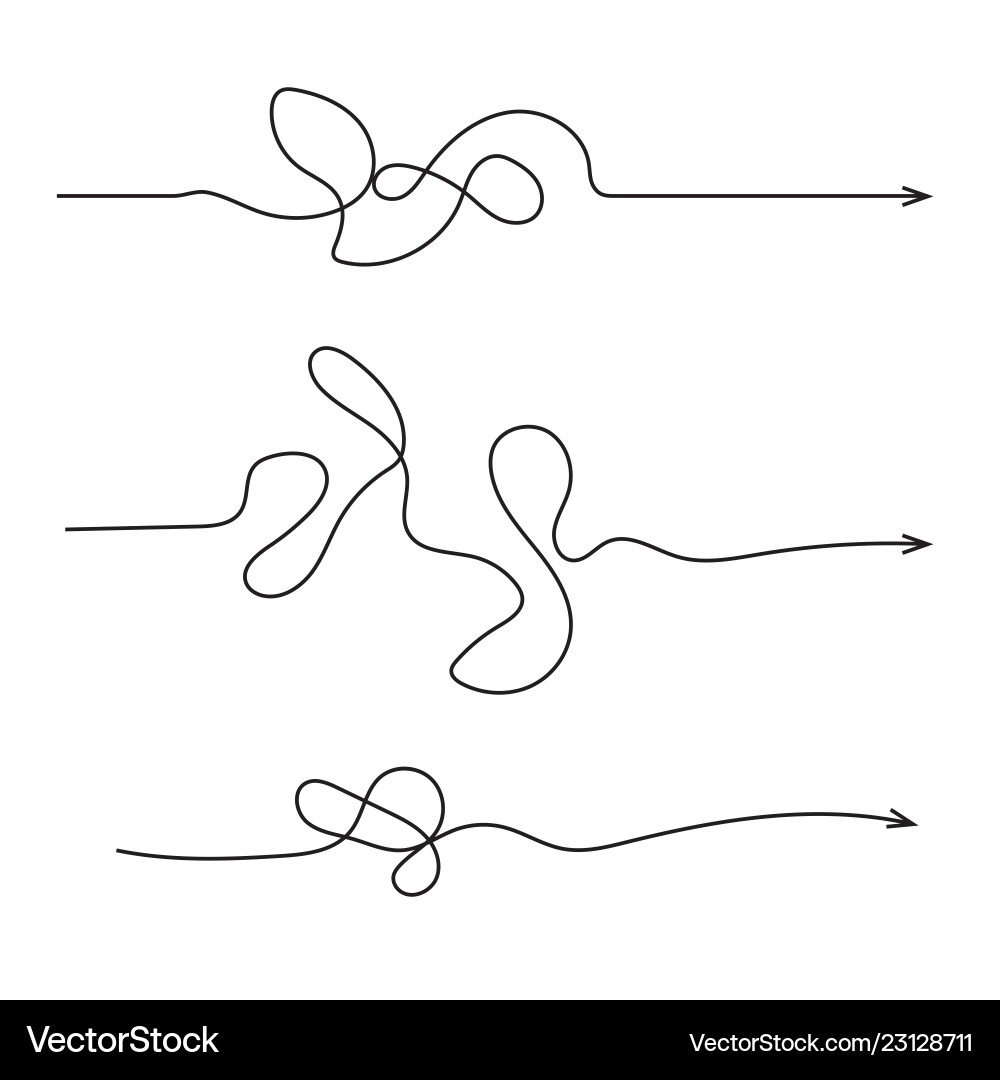 Insanely confusing line Royalty Free Vector Image