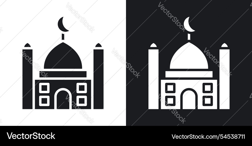 Mosque icon Royalty Free Vector Image - VectorStock