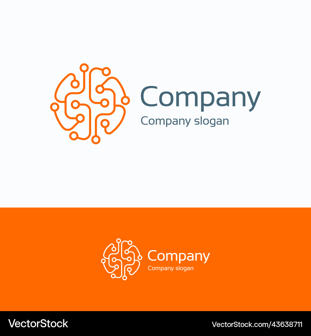 Ompany logo Royalty Free Vector Image - VectorStock
