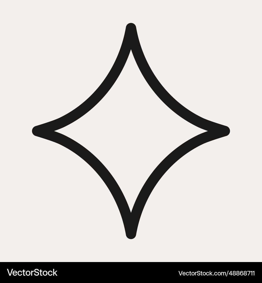 Stylized star diamonds abstract minimalistic Vector Image