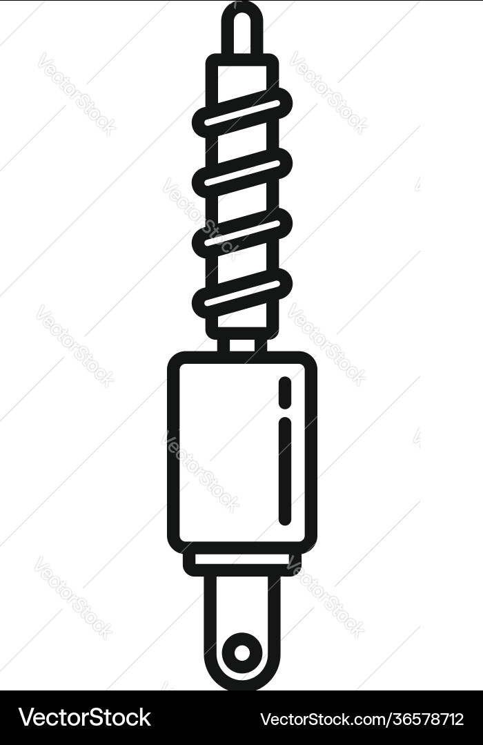 Car spring icon outline style Royalty Free Vector Image