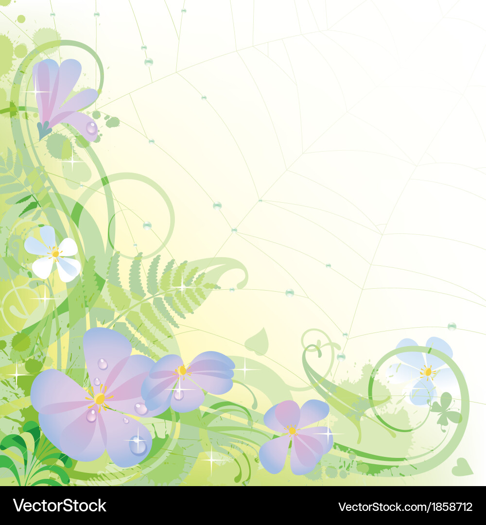 Flower background Royalty Free Vector Image - VectorStock