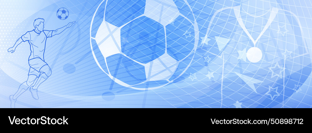 Football themed background Royalty Free Vector Image