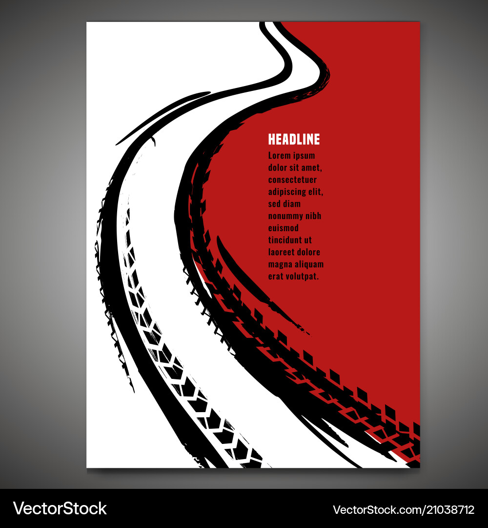 Grunge Tire Poster Royalty Free Vector Image - VectorStock