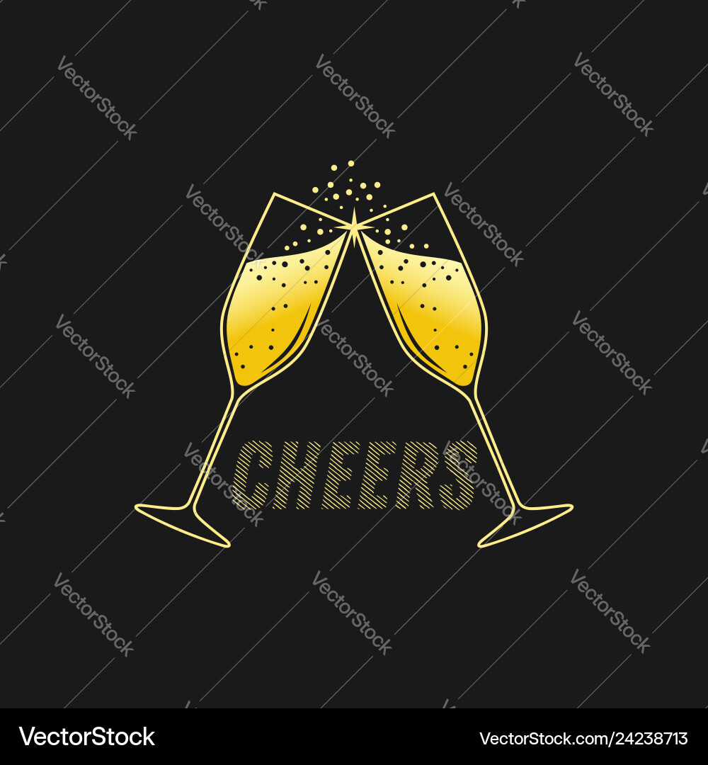 Cheers Royalty Free Vector Image - VectorStock
