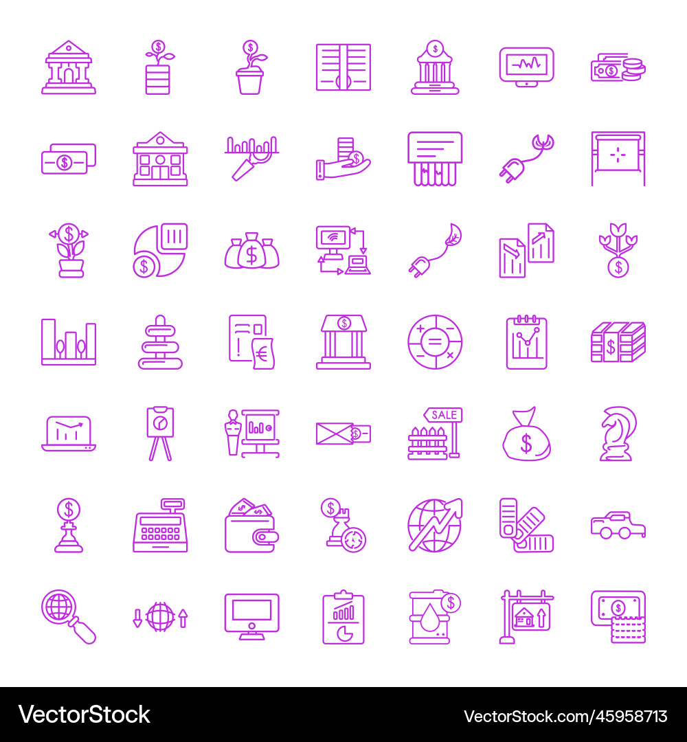 Graph icons Royalty Free Vector Image - VectorStock