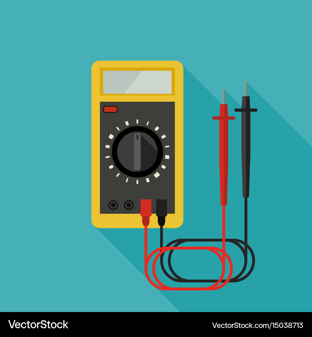 Multimeter flat icon Royalty Free Vector Image