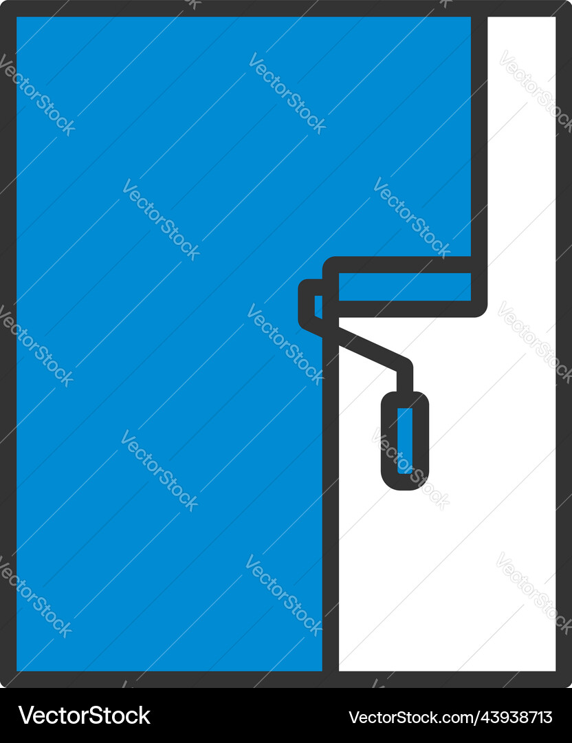 Wall painting icon Royalty Free Vector Image - VectorStock