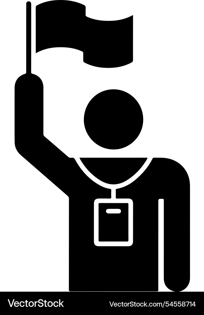 A tour guide icon Royalty Free Vector Image - VectorStock