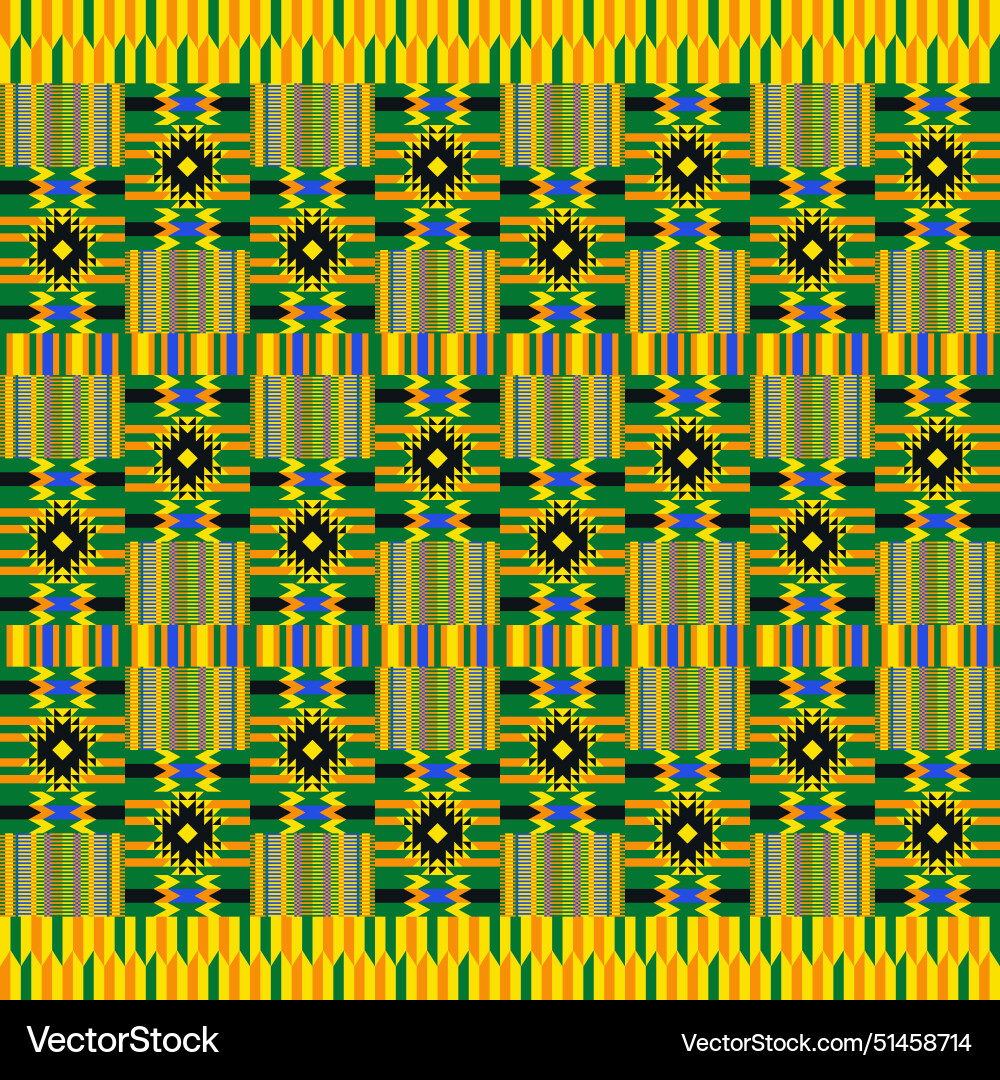 African abstract geometric seamless pattern Vector Image