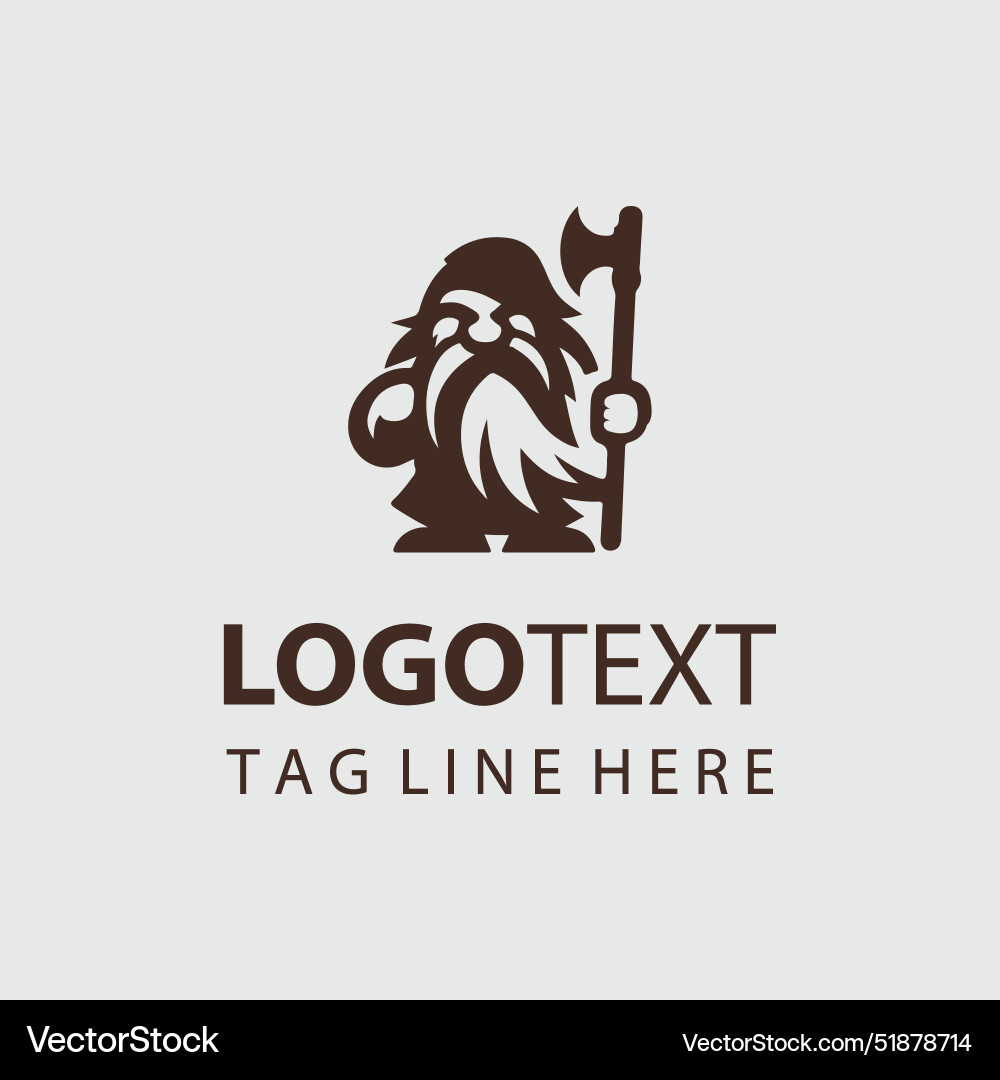 Dwarf logo Royalty Free Vector Image - VectorStock