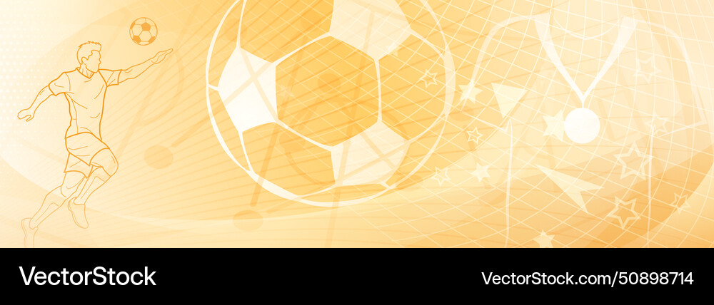 Football themed background Royalty Free Vector Image