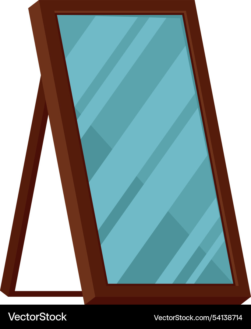 Mirror home item Royalty Free Vector Image - VectorStock