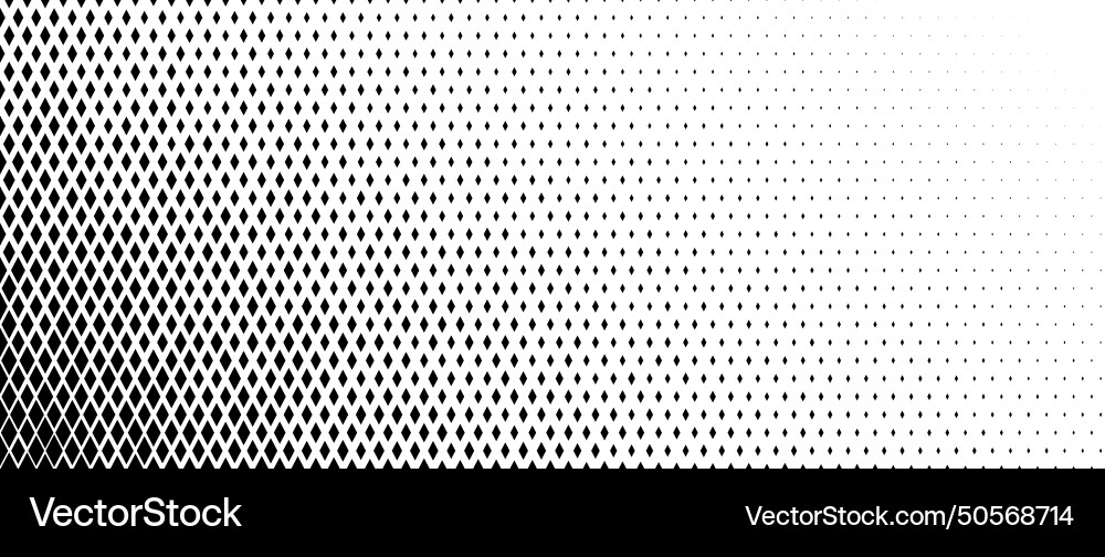 Rhombus gradient corner halftone texture diamond Vector Image