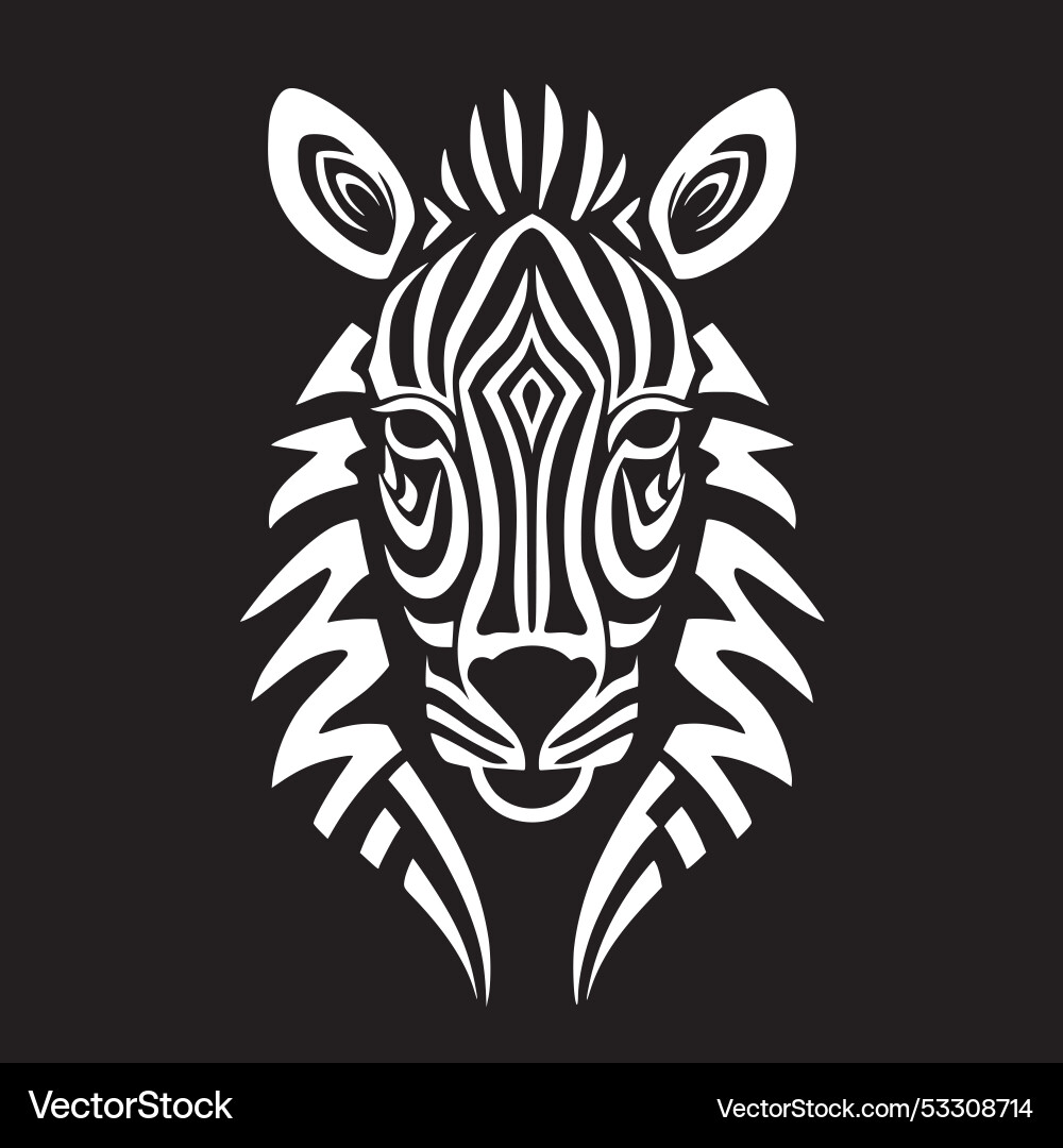 Zebra - high quality logo - ideal for t-shirt Vector Image