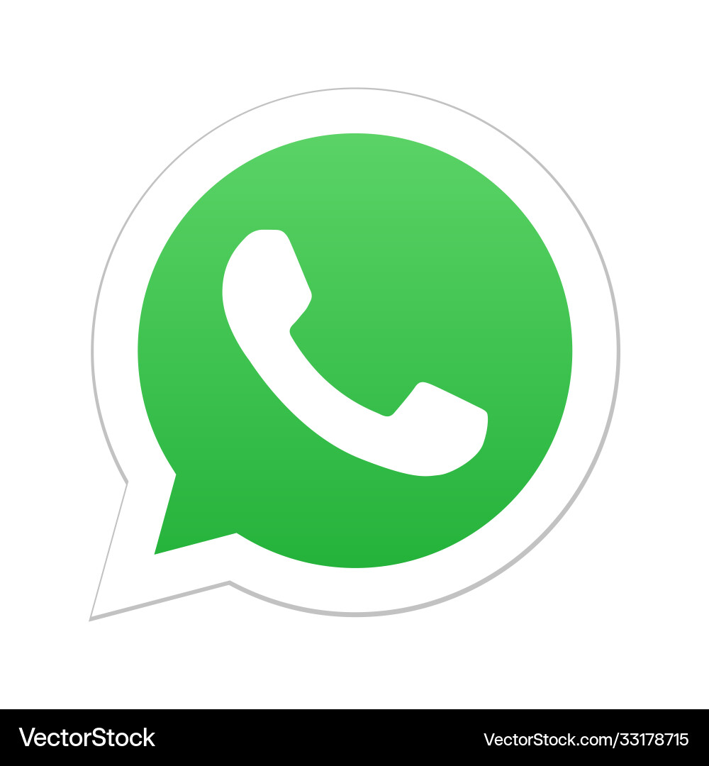 Emblem whatsapp Royalty Free Vector Image - VectorStock
