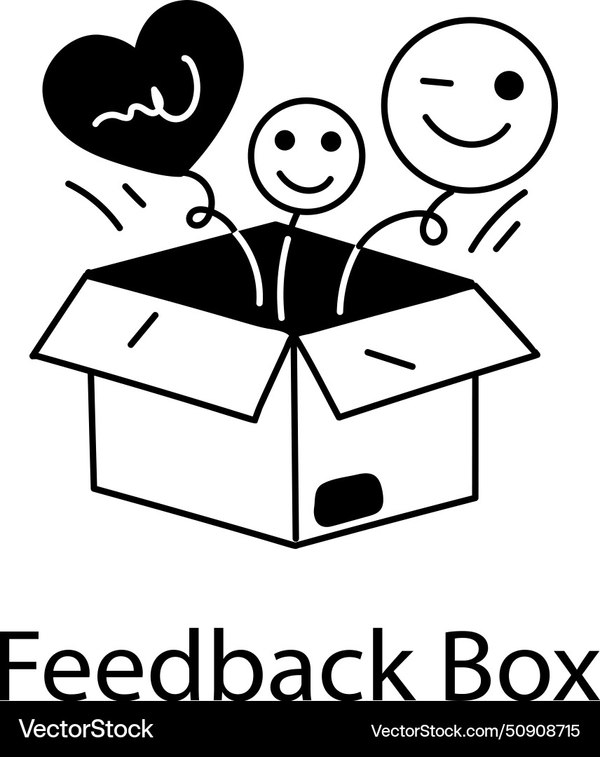 Feedback box Royalty Free Vector Image - VectorStock