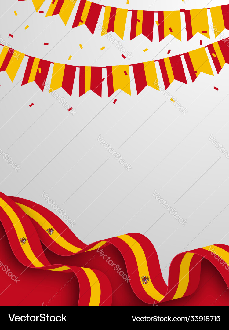 Spain background for festivals and national days Vector Image