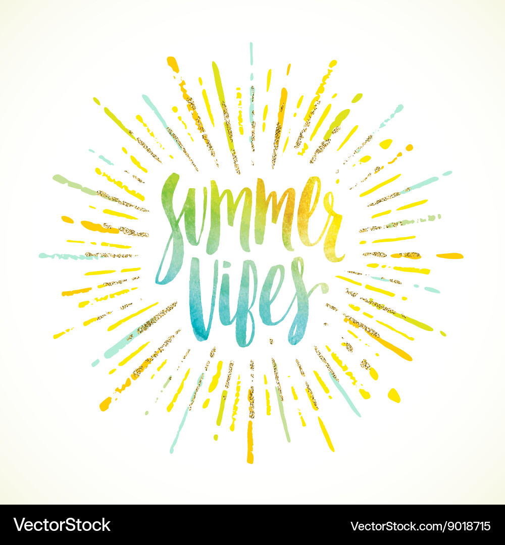 Summer holidays greeting card Royalty Free Vector Image