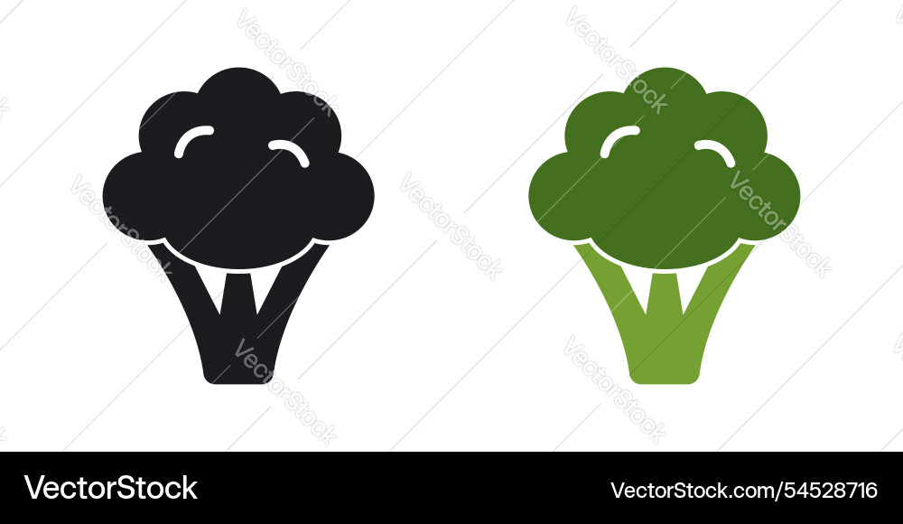 Broccoli icon Royalty Free Vector Image - VectorStock