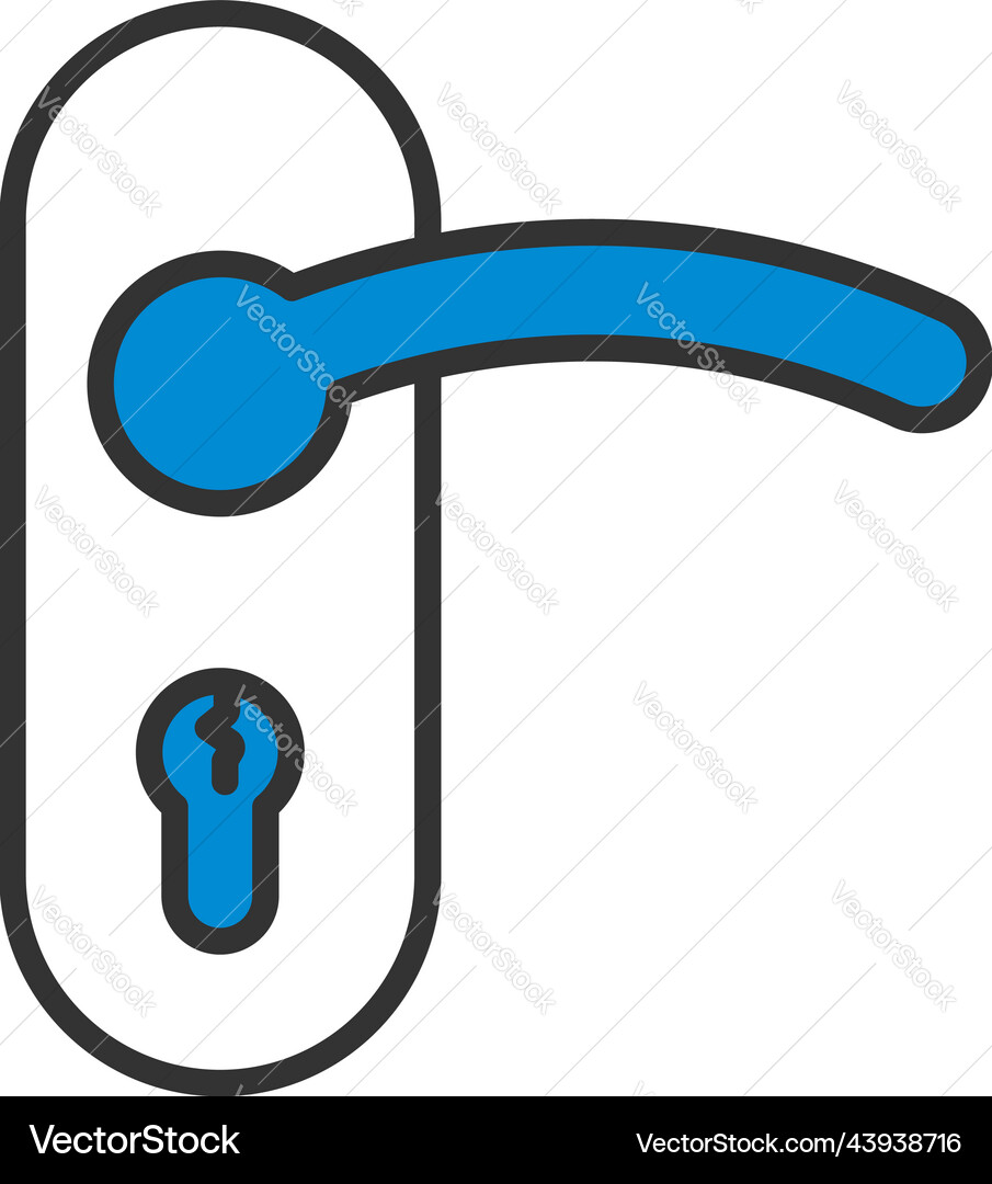 Door handle icon Royalty Free Vector Image - VectorStock