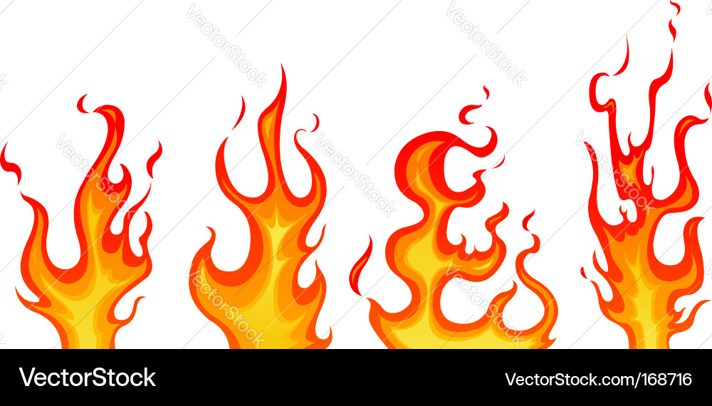Flames Royalty Free Vector Image - VectorStock