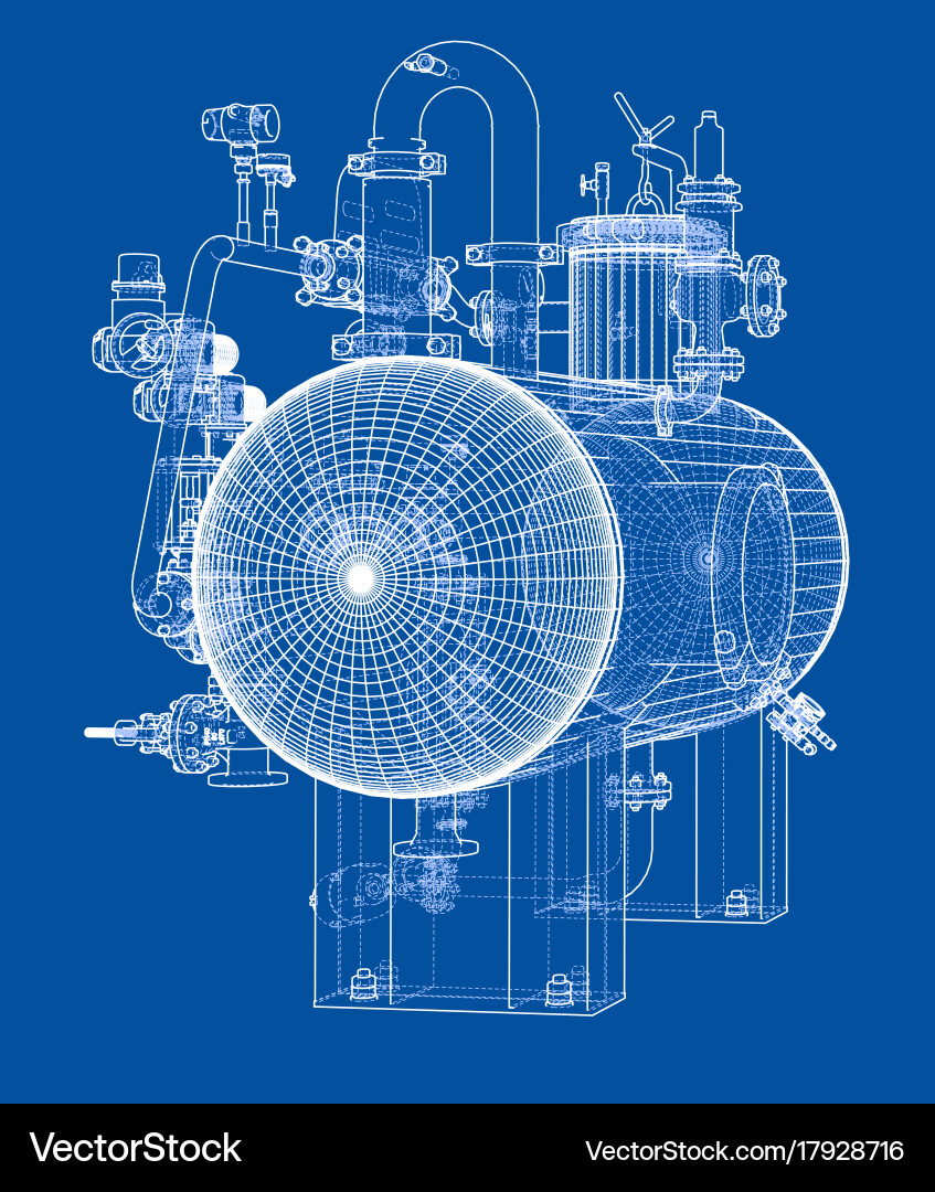 Industrial Equipment Sketch Royalty Free Vector Image