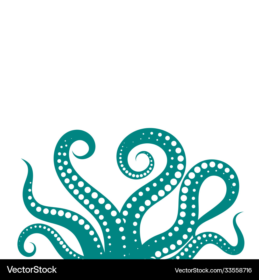 Octopus Tentacle Icon Royalty Free Vector Image