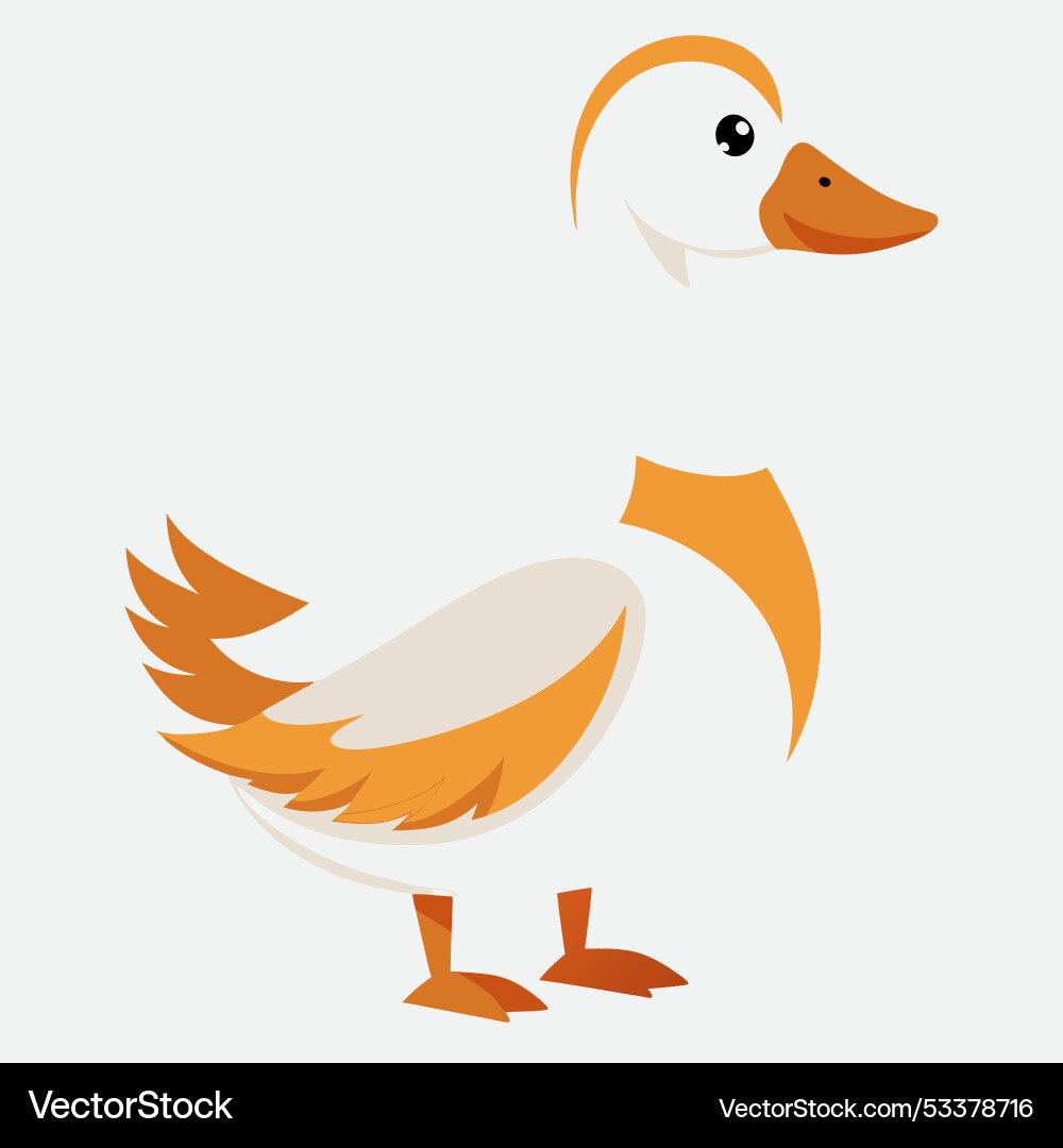Print handsome goose clipart Royalty Free Vector Image