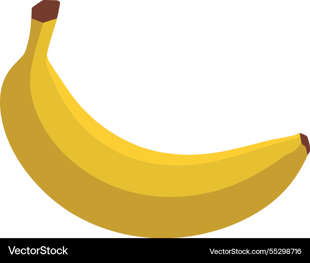 Yellow banana Royalty Free Vector Image - VectorStock