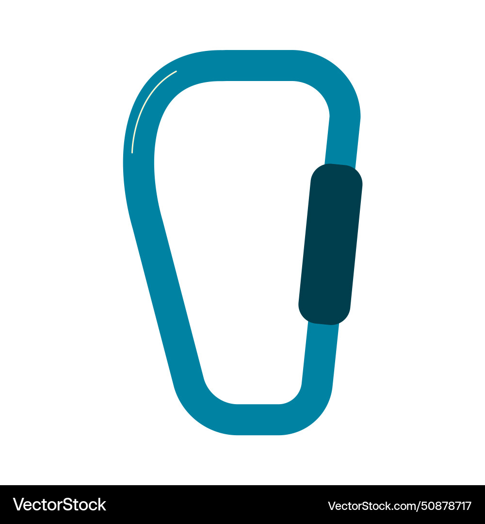 Carabiner isolated element Royalty Free Vector Image