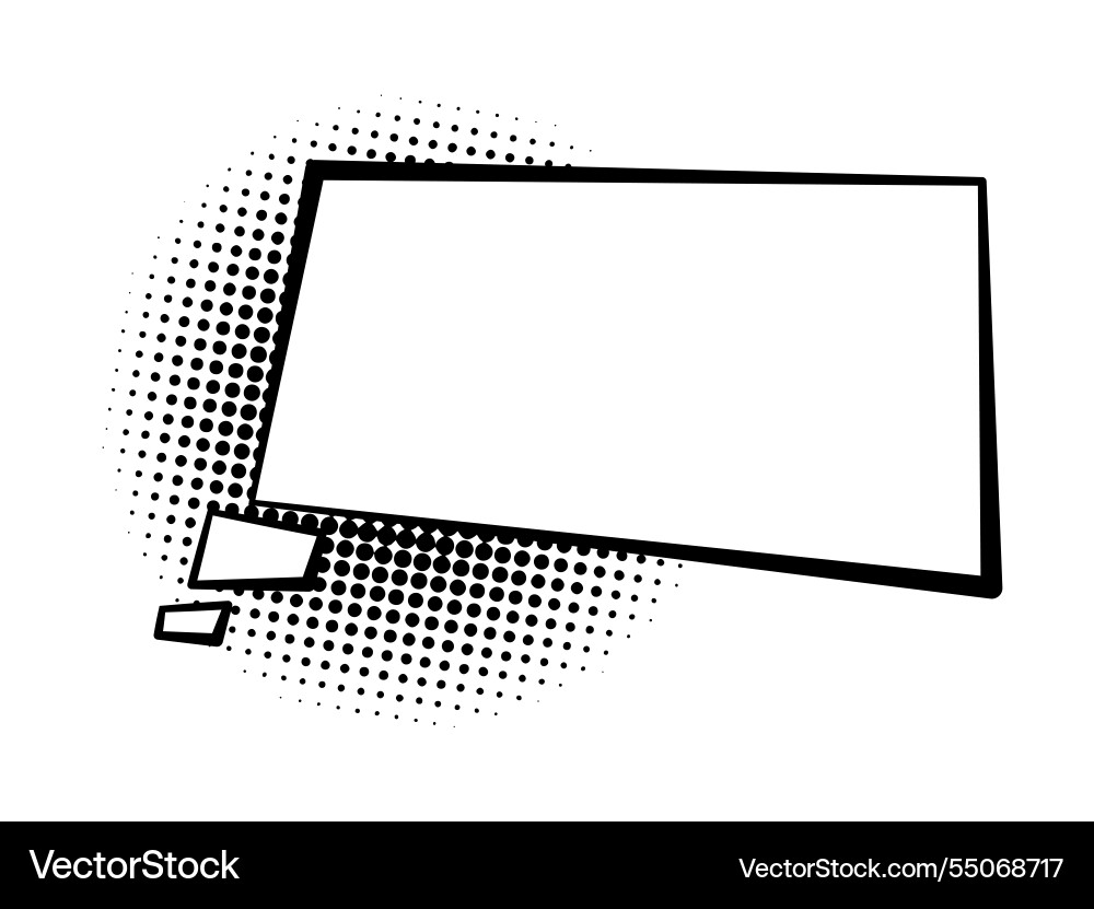 Comics book speech bubble balloon Royalty Free Vector Image