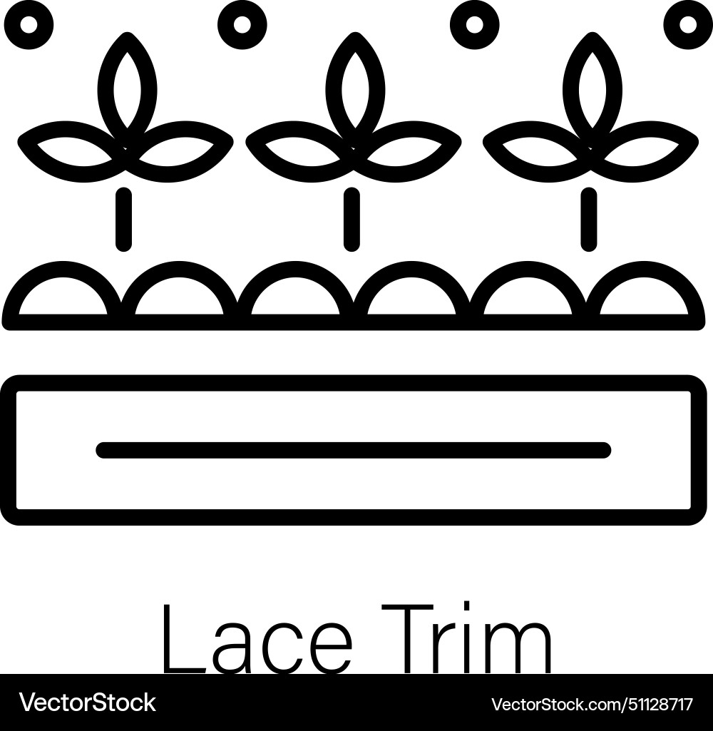 Lace trim Royalty Free Vector Image - VectorStock