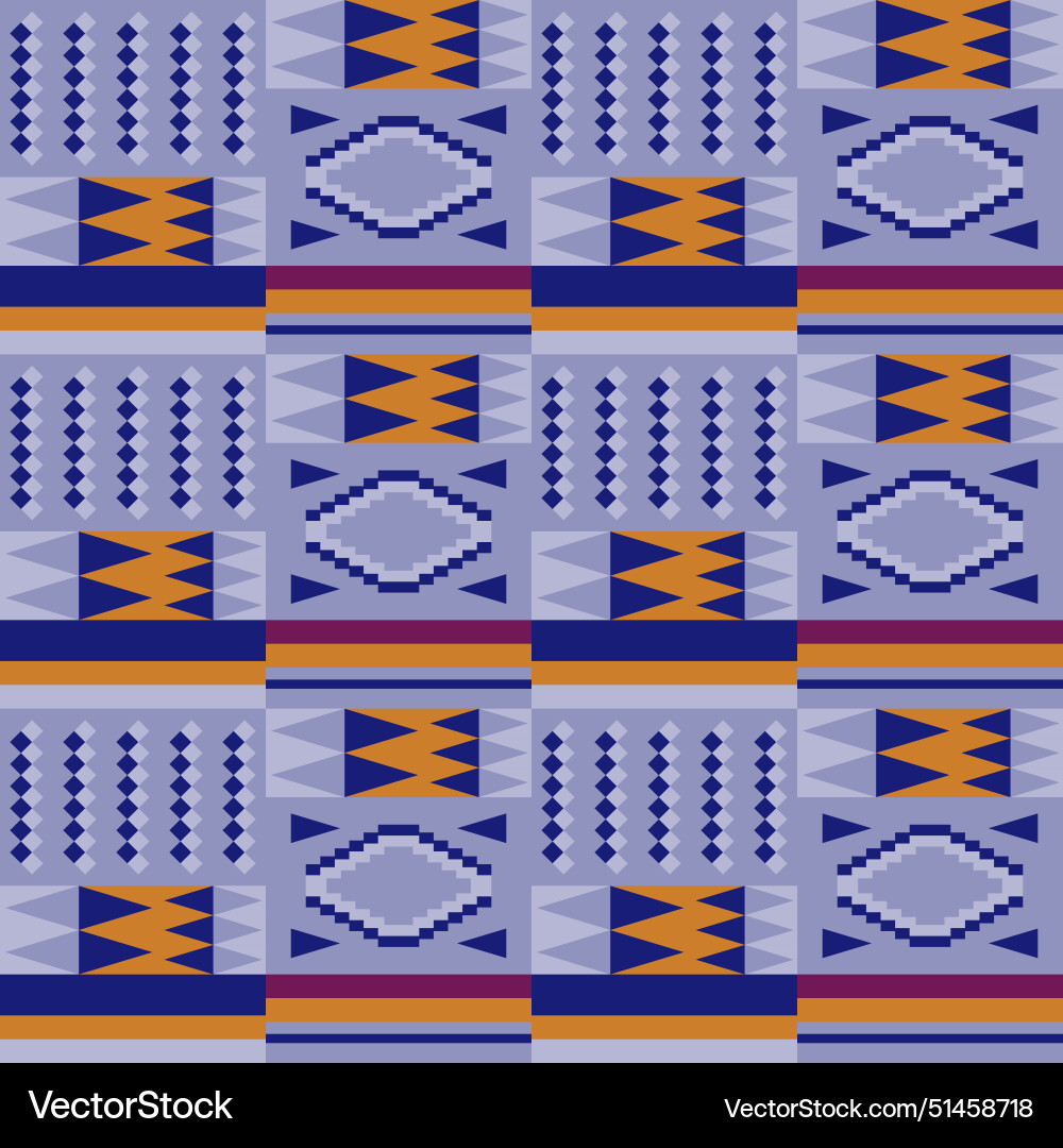 African abstract geometric seamless pattern Vector Image