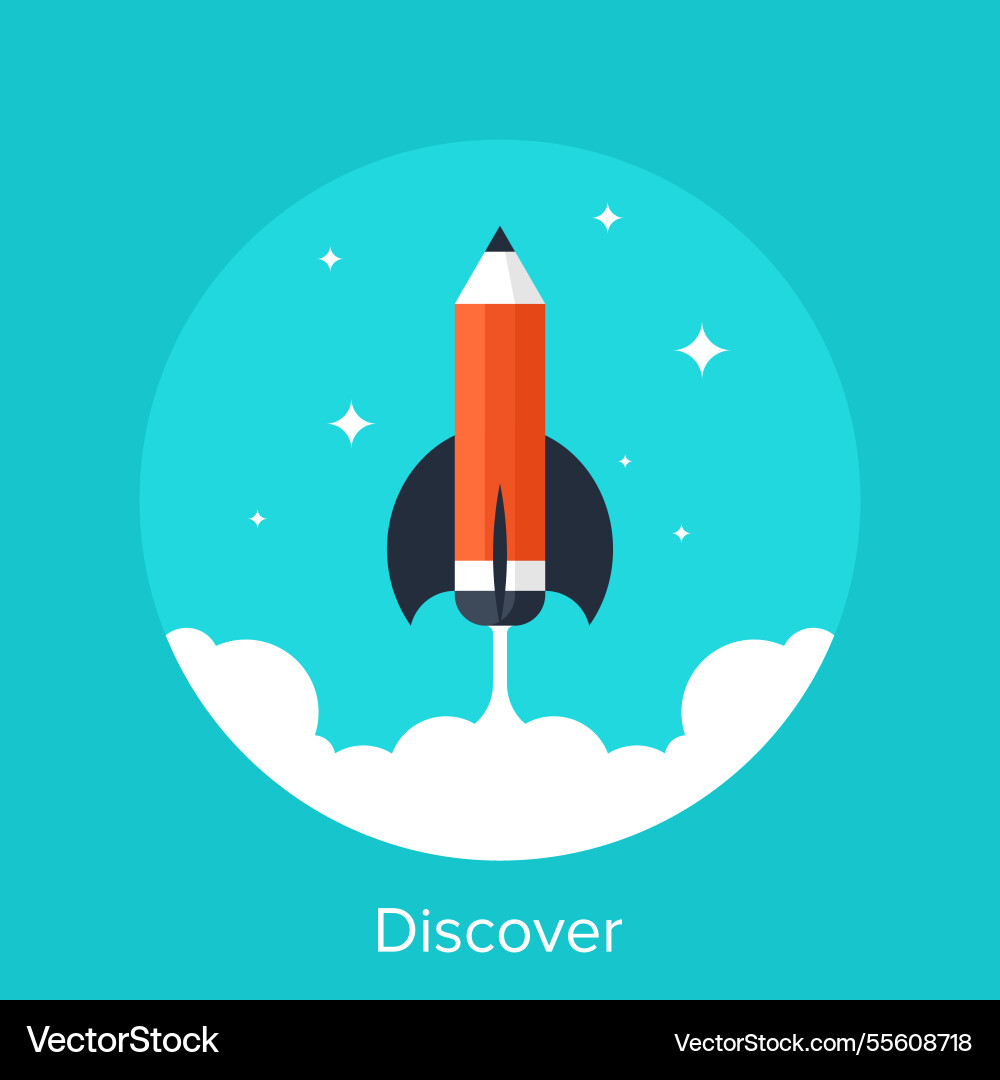 Discover concept Royalty Free Vector Image - VectorStock
