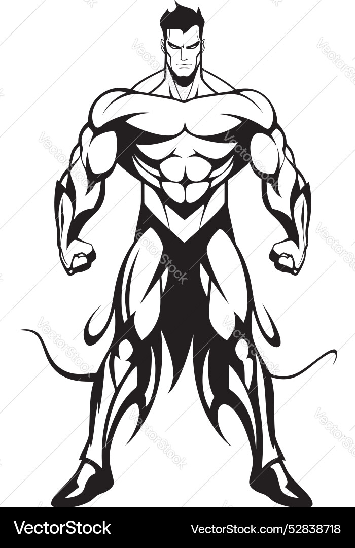 Supercharged symbol emblem design for hero Vector Image