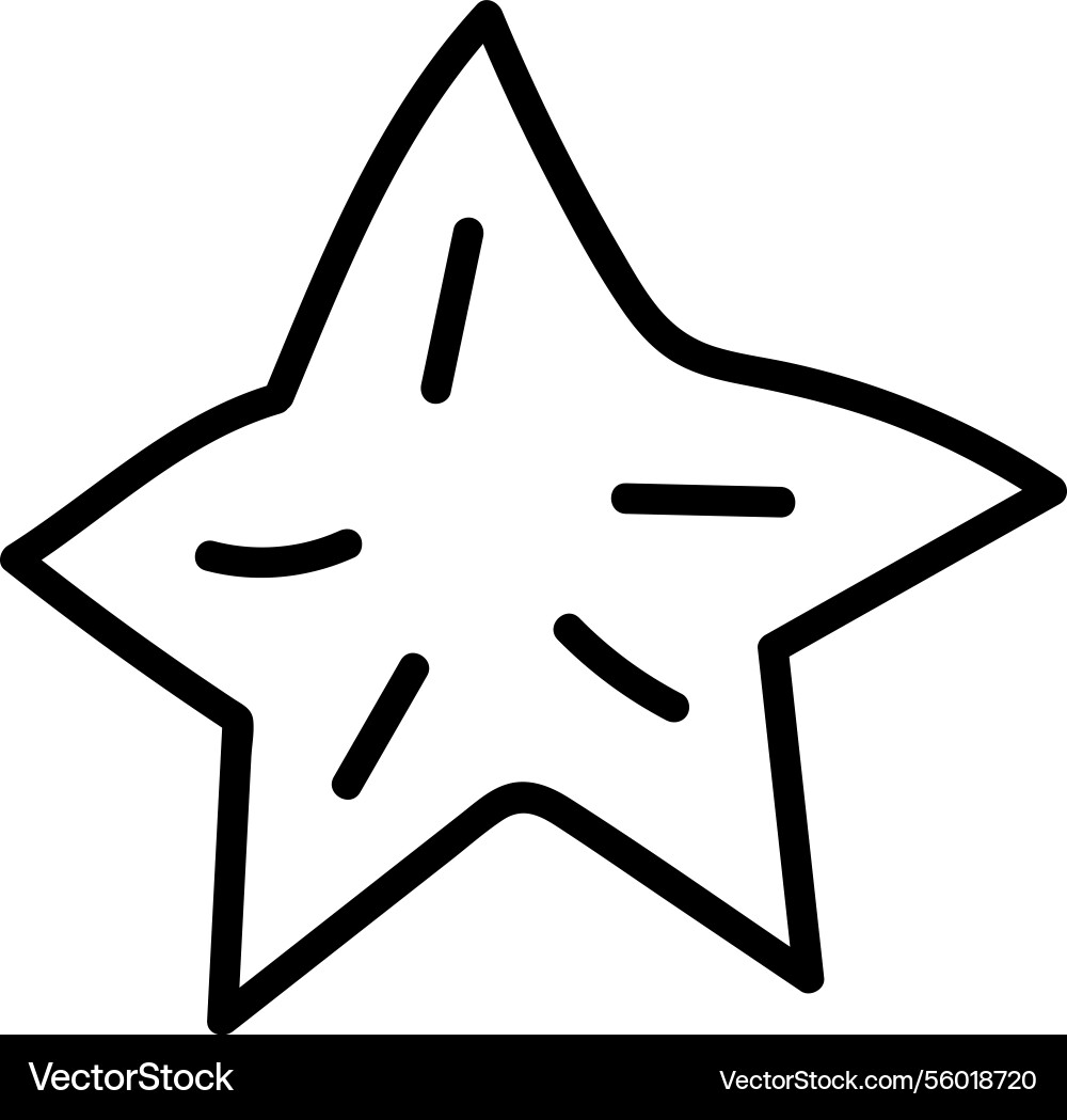 Abstract lined star Royalty Free Vector Image - VectorStock