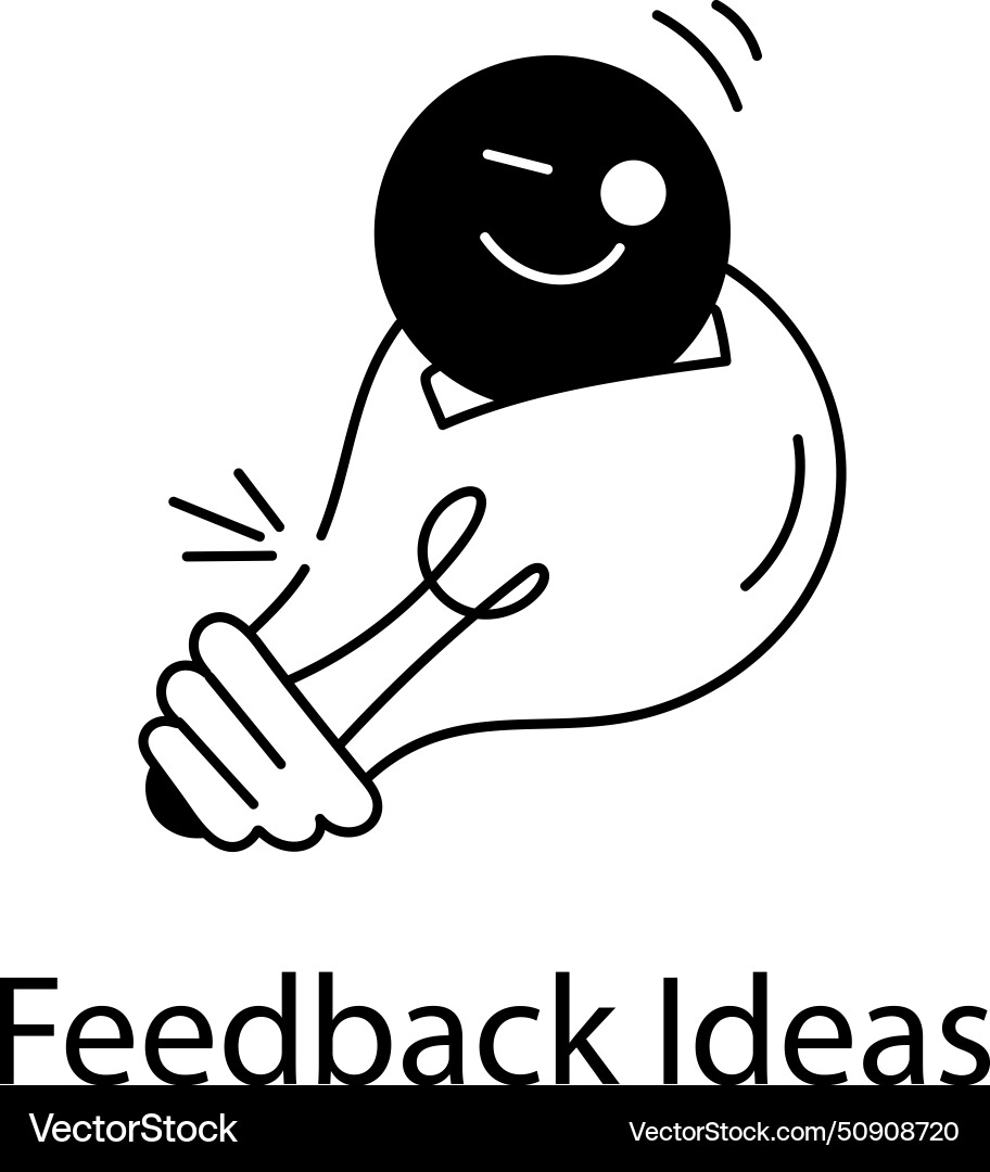 Feedback ideas Royalty Free Vector Image - VectorStock
