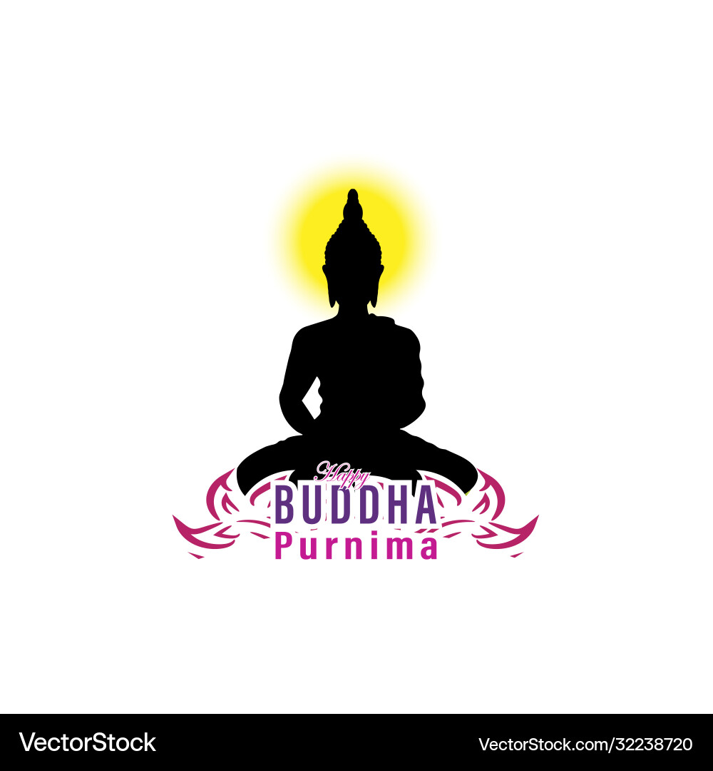 Sacred fig or pipal tree leaf buddha purnima Vector Image