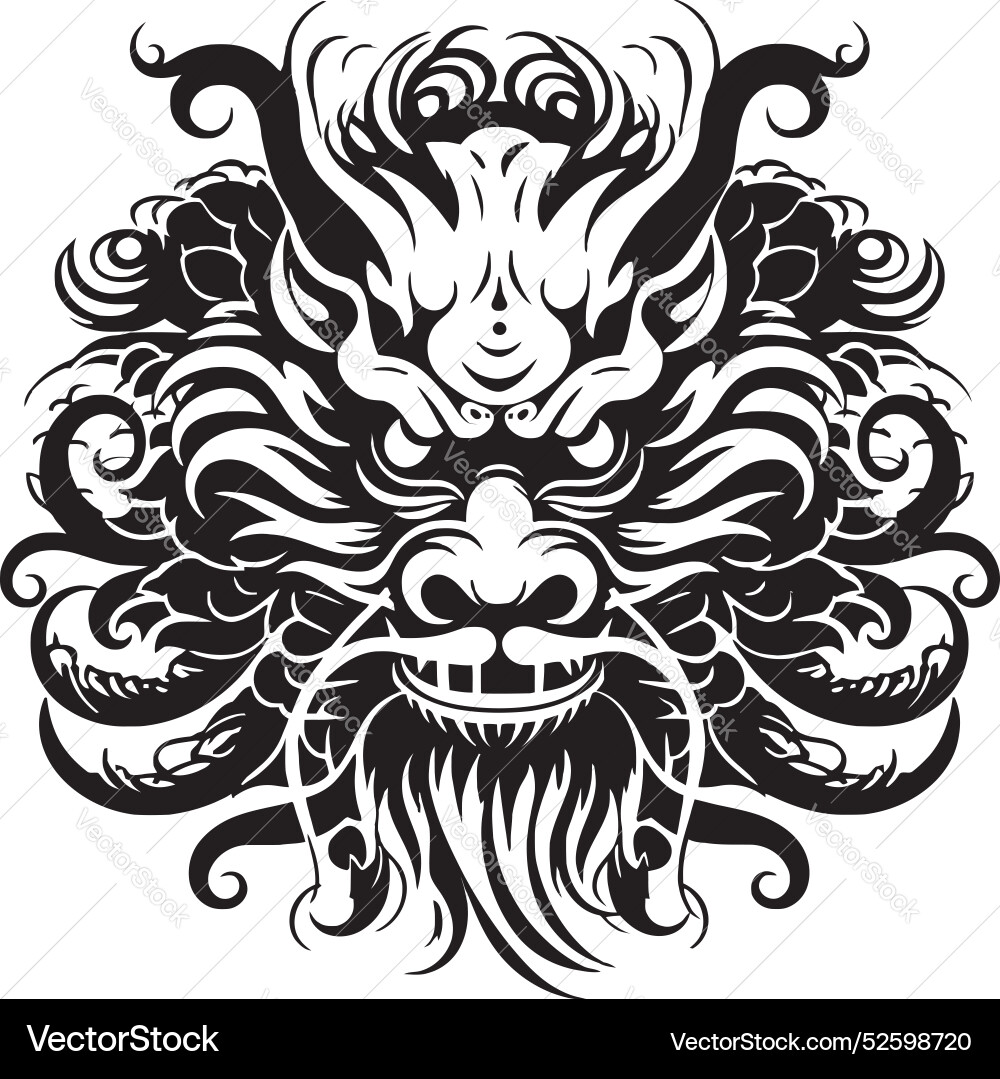 Serpentine celebration logo design for lunar new Vector Image