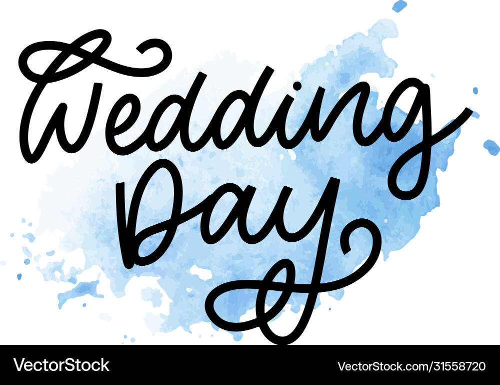 Hochzeit Handschrift Zeichen Kalligraphie Text Vektorbild