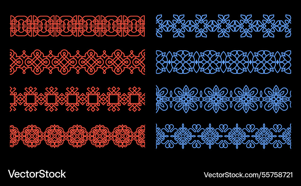 Celtic seamless knot irish pattern design black Vector Image