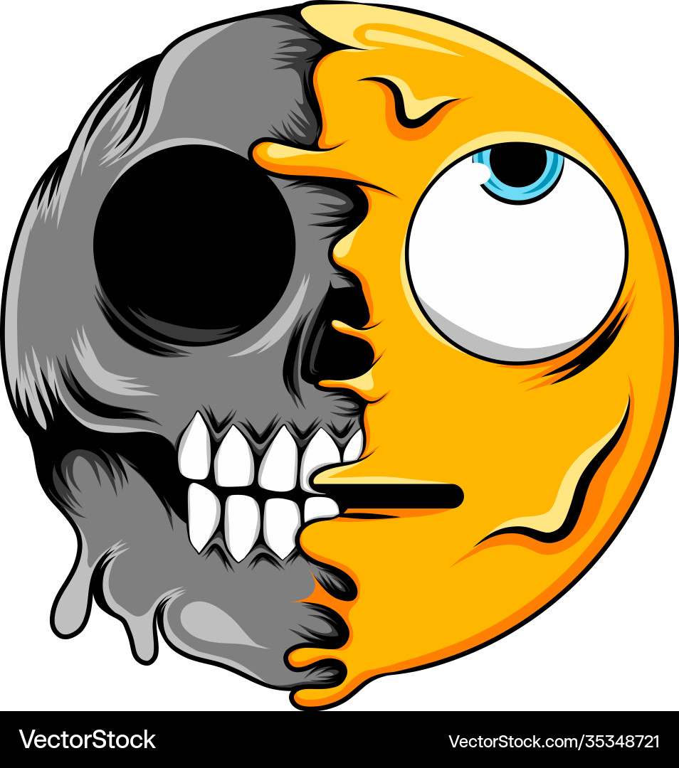 Confused expression with blue eyes Royalty Free Vector Image