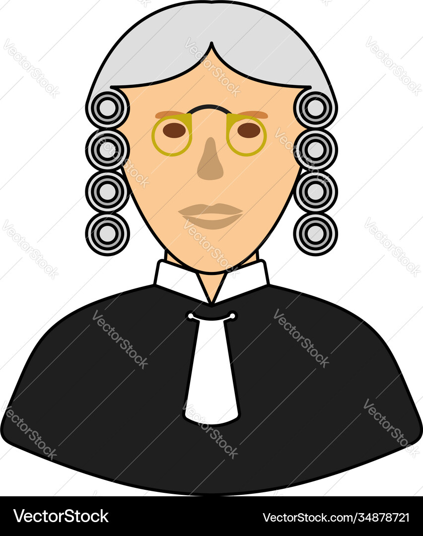 Judge icon Royalty Free Vector Image - VectorStock