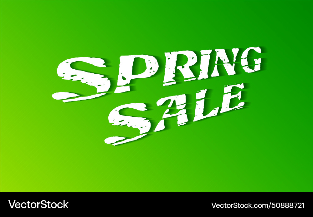 Poster spring sale of a simple Royalty Free Vector Image